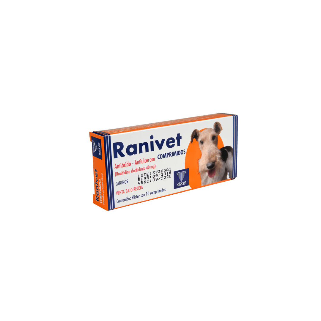 Ranivet 40mg x 10 Comprimidos (Vetanco) - Universo Mascota