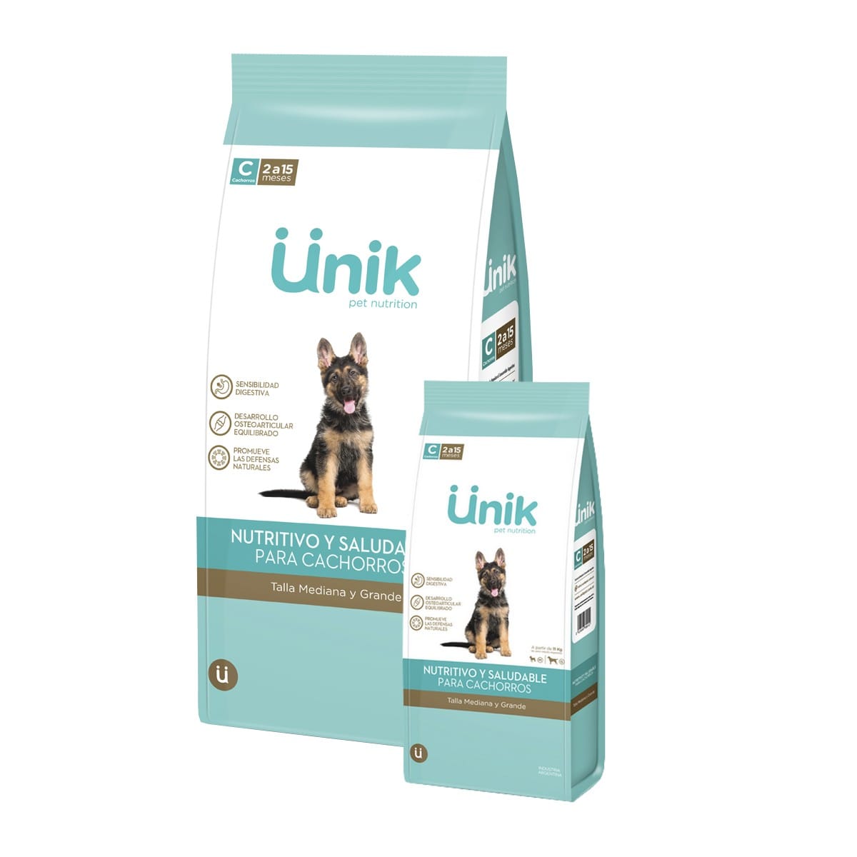Unik Perro Cachorro Raza Med. y Gde x 15 kg + 3kg - Universo Mascota